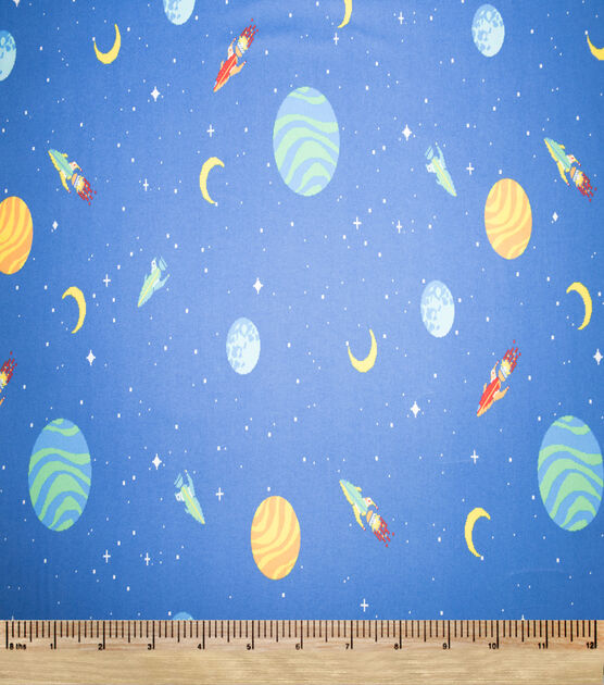 Super Snuggle Pixal Space Icons Flannel Fabric Joann