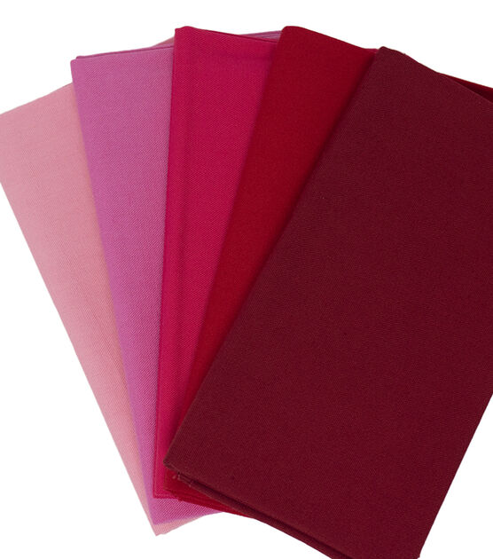 Singer 18 X 21 Berry Solid Fabric Quarter Bundle 5pc Joann