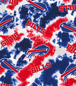 Fabric Traditions Buffalo Bills Tie Dye NFL Cotton Fabric JOANN