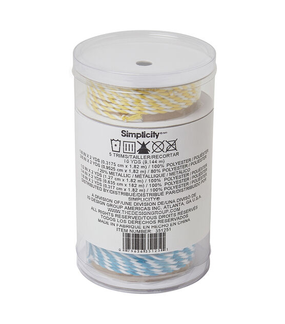 5 Piece Tower Metallic Tie Dye Trim Joann