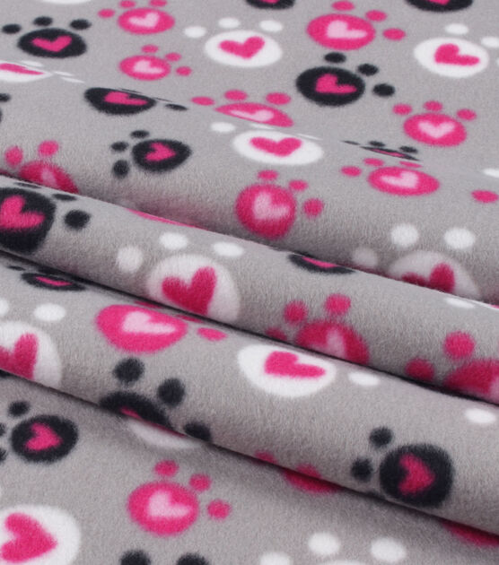 Paws And Hearts Blizzard Fleece Fabric Joann
