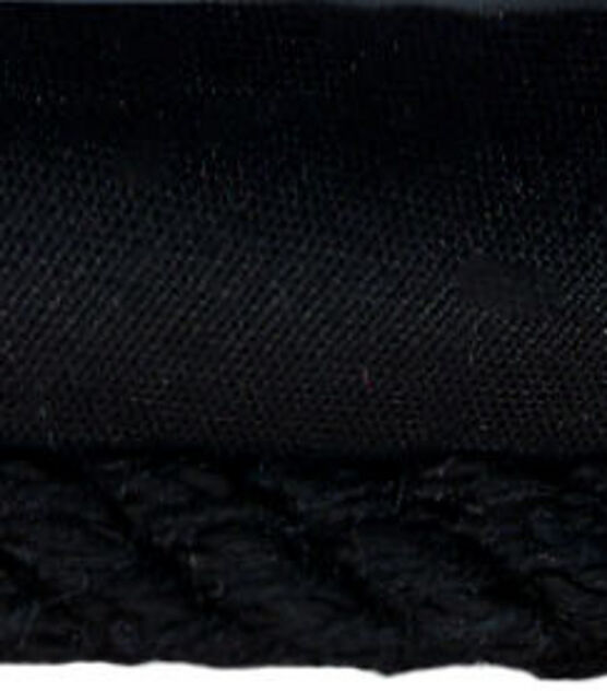 Home Decor Trim Conso 14 Black Lipcord