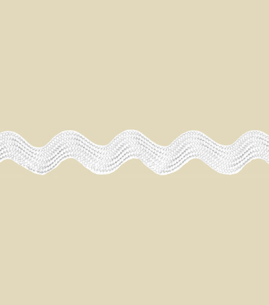 12 Medium Rick Rack White Apparel Trim