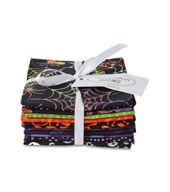 Hi Fashion 18 X 21 Halloween Batik Cotton Fat Quarter 12pc Joann