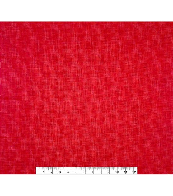 Red Textured Crosshatch Blender Cotton Fabric By Keepsake Calico Joann