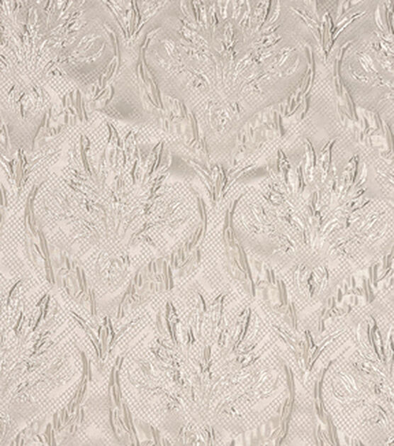 Cream Damask Textured Brocade Fabric By Sew Sweet Joann