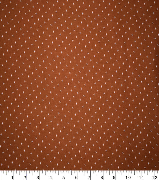 Orange Geometric Cotton Fabric Joann