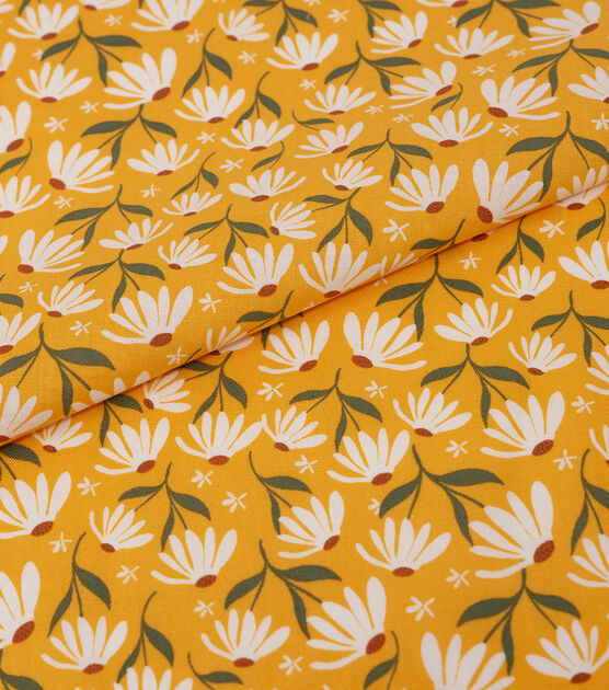 Coneflowers On Orange Cotton Fabric By Keepsake Calico Joann