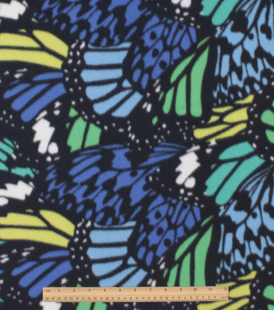 Blue Butterfly Wings Blizzard Fleece Fabric Joann