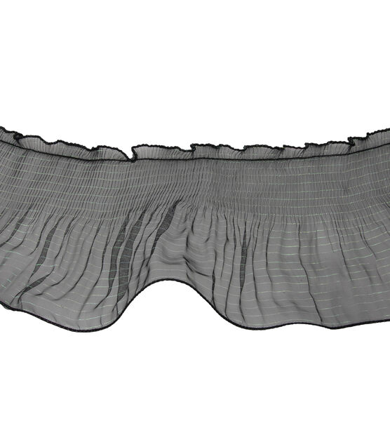 Yaya Han Sew On Mermaid Ruffle Black Iridescent Trim Joann