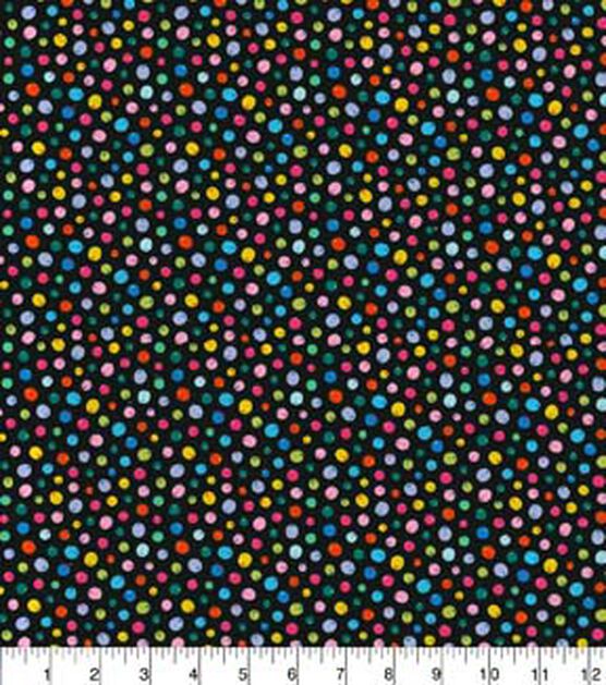 Fabric Traditions Dots On Black Premium Cotton Fabric Joann