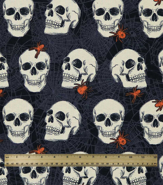 Spiders And Skulls On Black Super Snuggle Flannel Fabric Joann