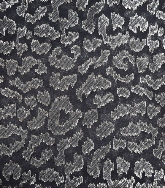 Cheetah Burnout Brocade Black Apparel Fabric Joann