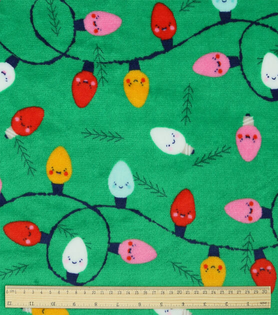 Lights On Green Sew Lush Fleece Fabric By Pop Joann