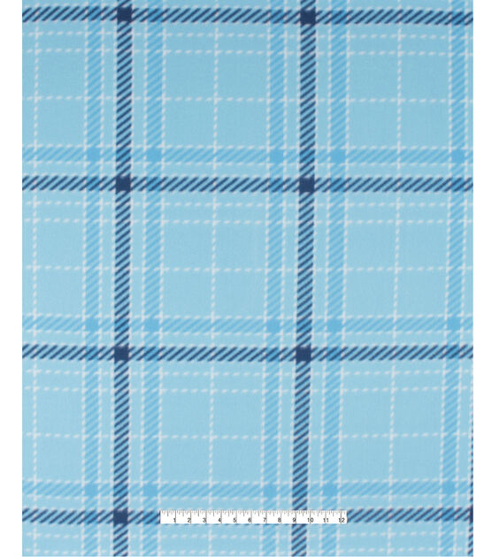 48 Wide Blue And White Plaid No Sew Fleece Blanket By Make It Give It
