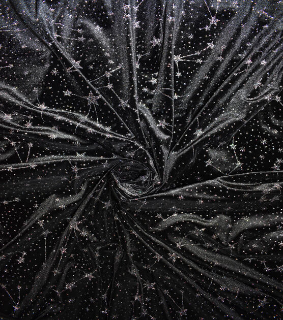 The Witching Hour Celestial Star On Stretch Velvet Apparel Fabric Joann