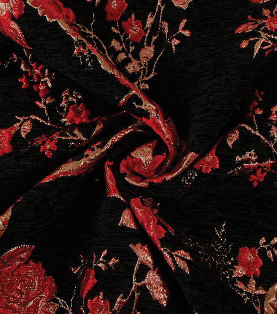 Yaya Han Cosplay Velvet Floral Brocade Red Joann