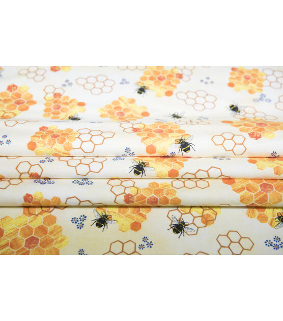 Super Snuggle Honeycomb Bees Flannel Fabric Joann