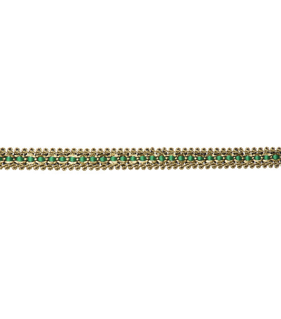 Gold Emerald Scroll Trim 58 Joann