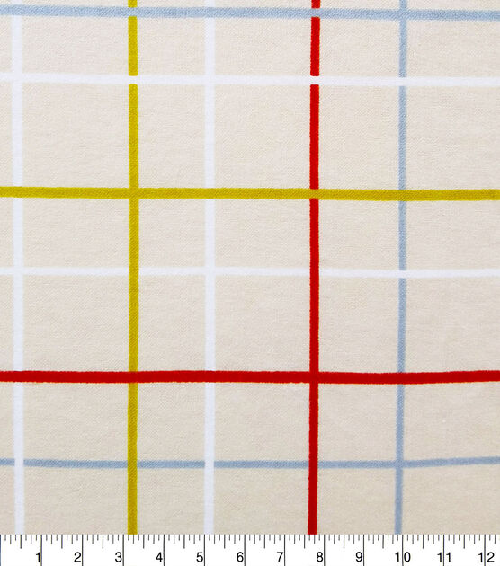 Abc Plaid Nursery Flannel Fabric By Lil Pop Joann