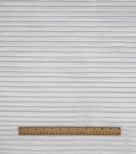 Bridal White Pleated Satin Fabric Joann