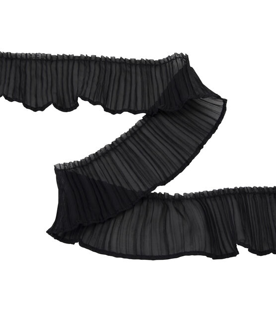 Yaya Han Sew On Pleated Black Trim Joann