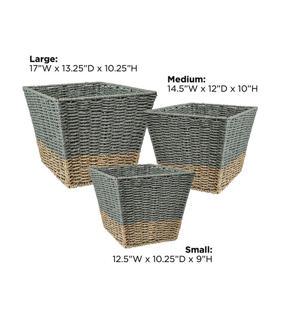 Honey Can Do 17 Seagrass Square Nesting Baskets 3ct Joann