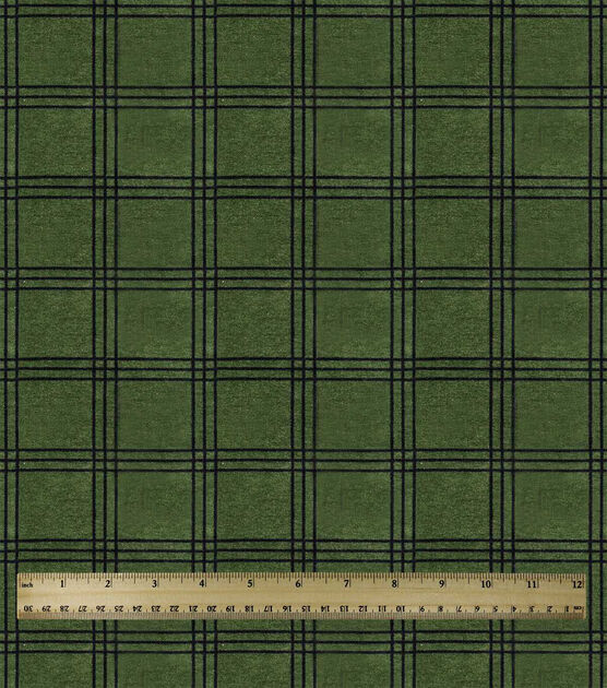 Green Square Plaid Super Snuggle Flannel Fabric Joann