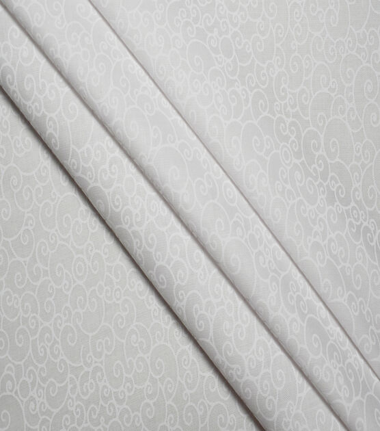 White Scrolls Quilt Cotton Fabric By Quilters Showcase Joann