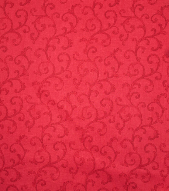 Large Vine Swirls Christmas Cotton Fabric Joann