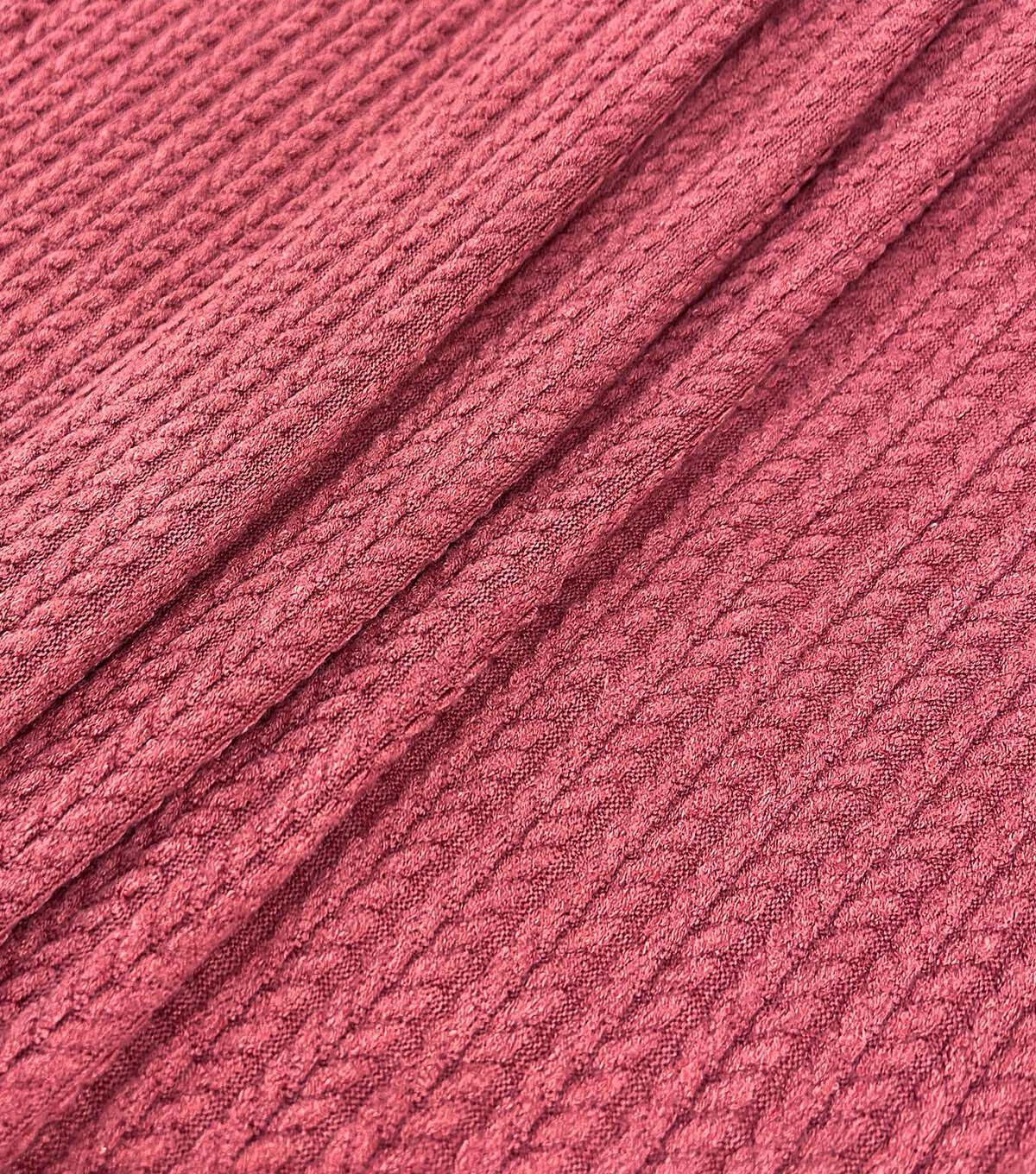Red sweater knit fabric store