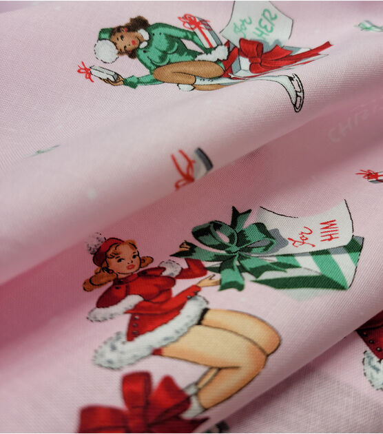 For You On Pink Christmas Cotton Fabric Joann