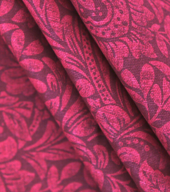 Flowery Brick Cotton Canvas Fabric Home Essentials Joann