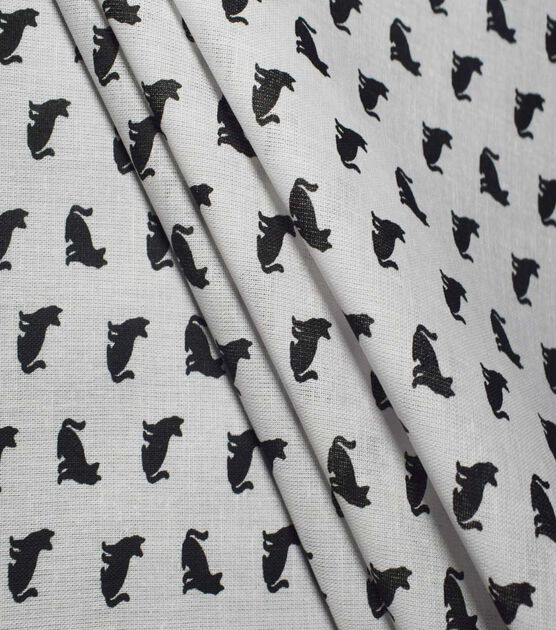 Black Cats On White Craft Cotton Fabric By Happy Value Joann