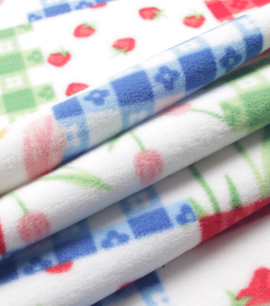 Blue Patchwork Anti Pill Plush Fleece Fabric Joann