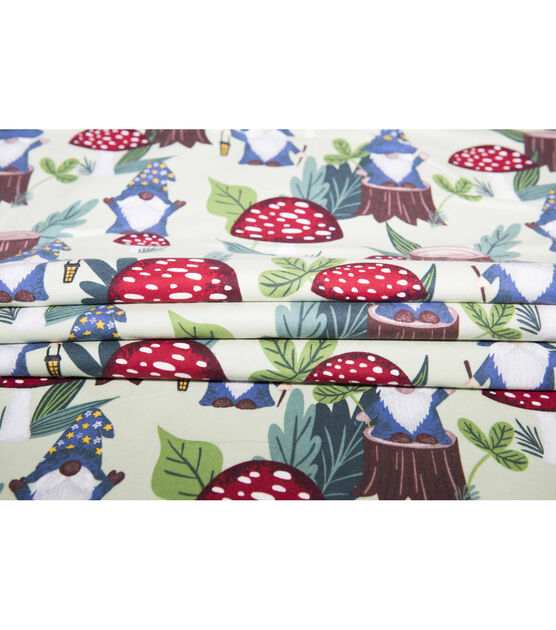 Super Snuggle Gnome And Mushrooms Flannel Fabric Joann