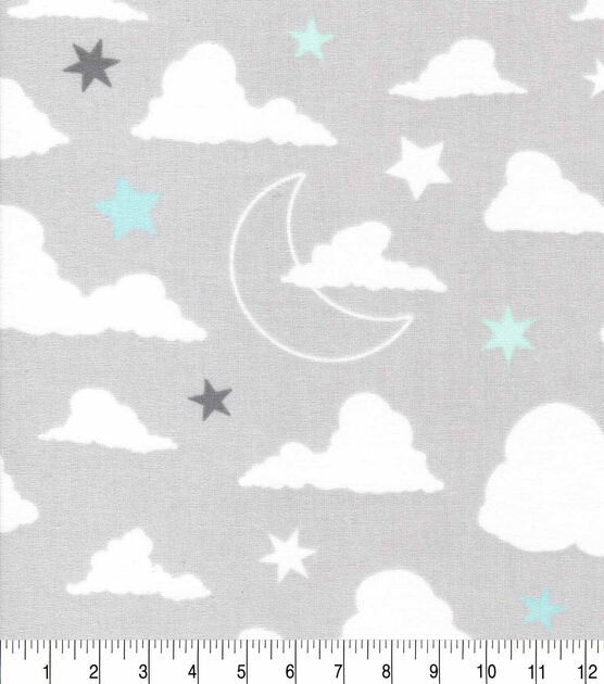 Moon And Stars And Clouds Nursery Cotton Fabric Joann