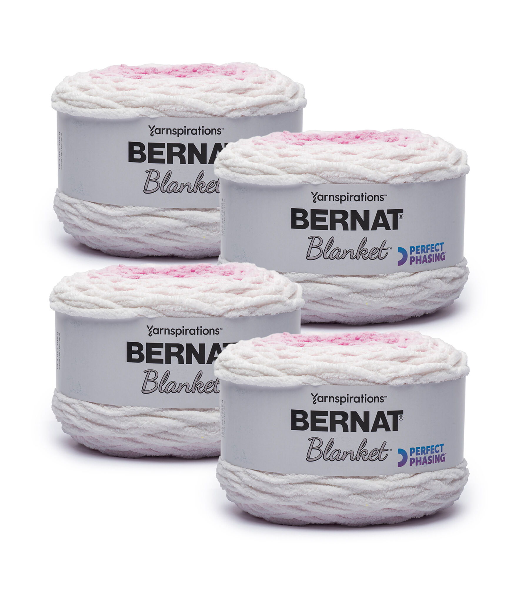 Bernat Blanket Perfect Phasing Super Bulky Polyester Yarn 4 Bundle Joann