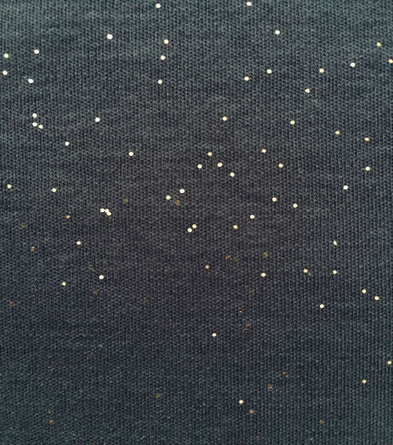 Premium Navy Sparkle Silver Interlock Knit Fabric By Pop Joann