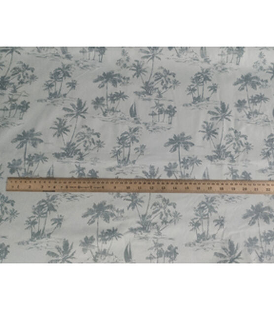 Blue Palm Trees Shirting Fabric Joann