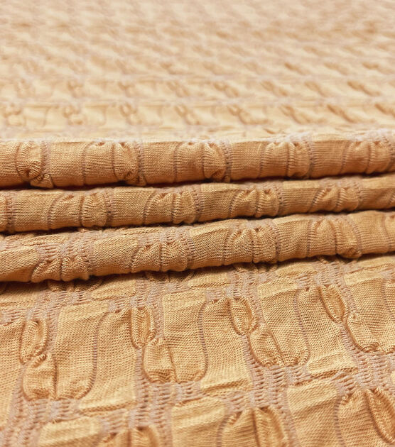 Light Brown Textured Loungewear Knit Fabric Joann
