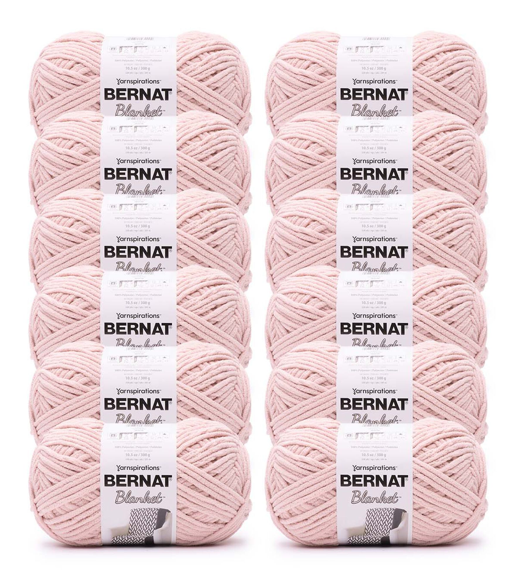 Bernat Blanket 220yds Super Bulky Polyester Yarn 12 Bundle Joann