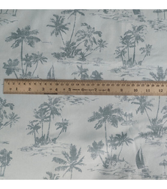 Blue Palm Trees Shirting Fabric Joann