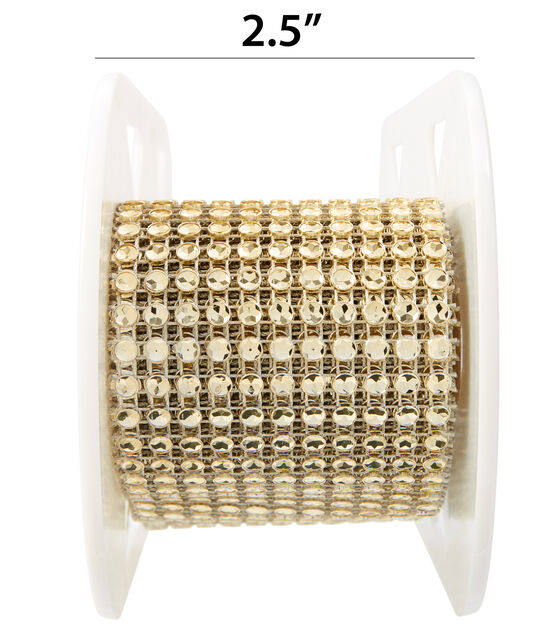 Gold Round Rhinstone Band Trim By Simplicity Joann
