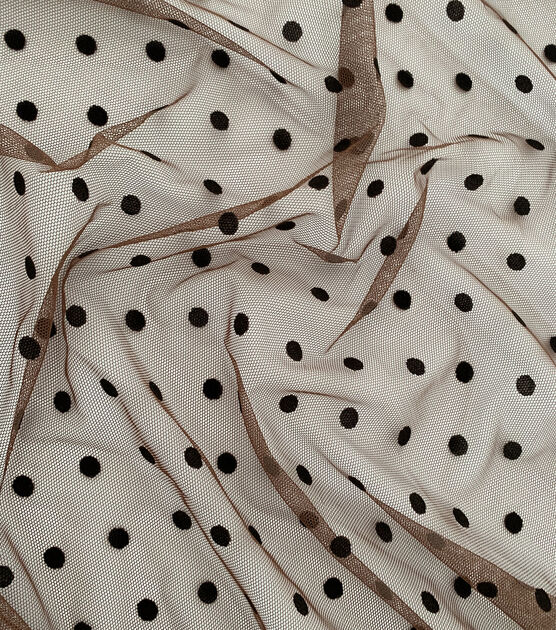Casa Collection Flocked Dot Mesh Tone Fabric Joann