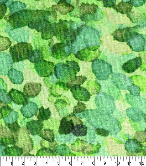 18 X 21 Watercolor Dots Cotton Fabric Quarter 1pc By Keepsake Calico