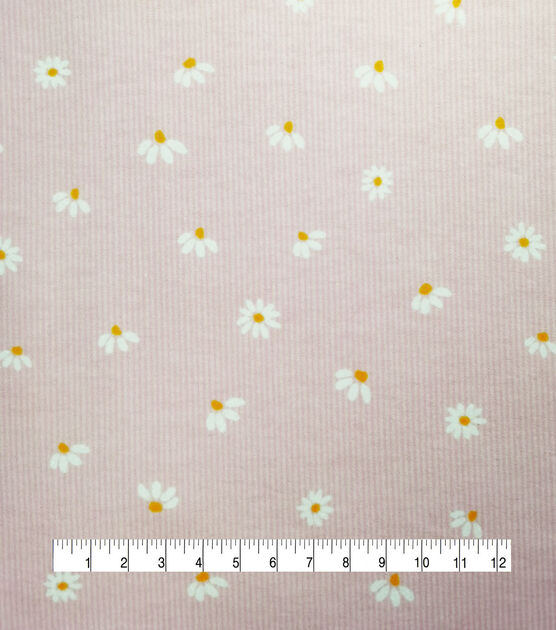 Daisies On Striped Cotton Flannel Nursery Fabric By Lil Pop Joann