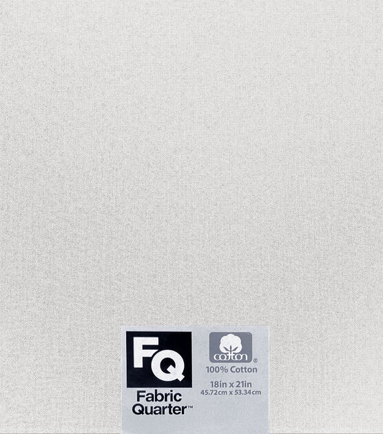 White 1 Piece Cotton Fabric Quarter Joann