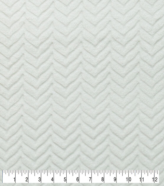 Cream Arrow Embossed Sew Lush Fleece Fabric Joann
