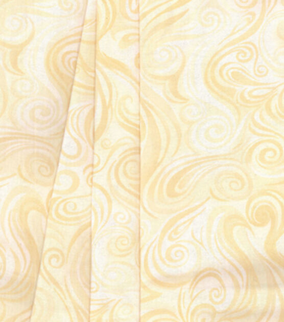 Cream Bold Swirls Cotton Fabric By Keepsake Calico Joann